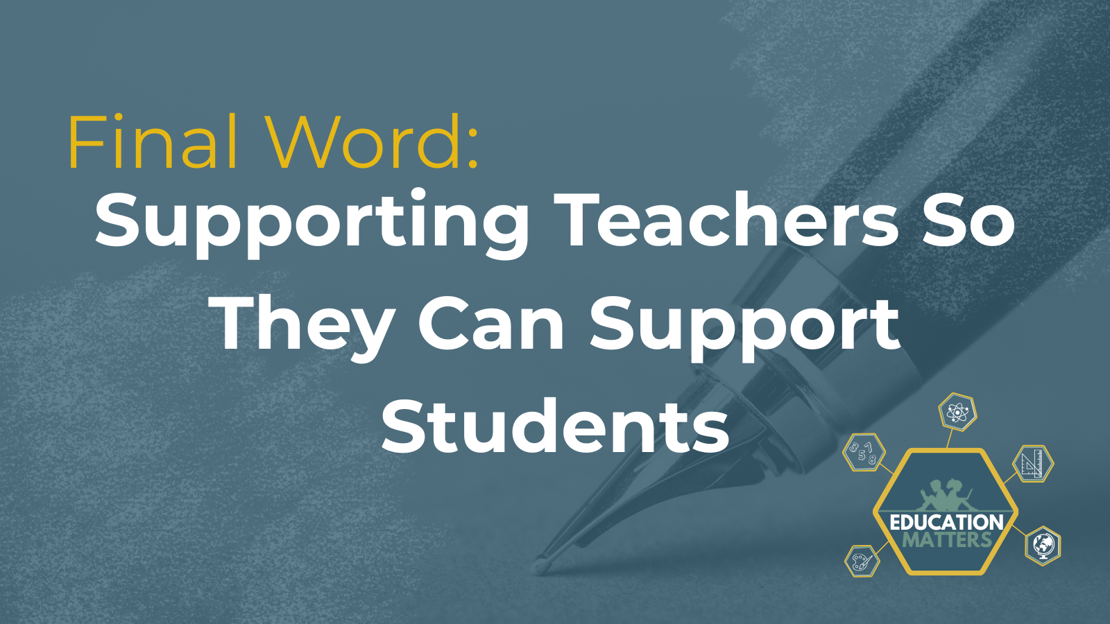 Supporting Teachers So They Can Support Students - Public School Forum